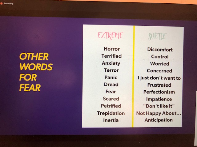Digging into fear and why we are feeling it